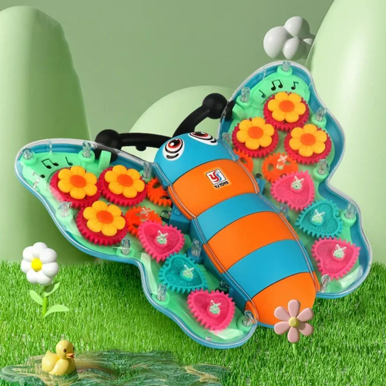 Electric Gear Butterfly Music Light Rotation Toy – KiddieWink - Gifts ...