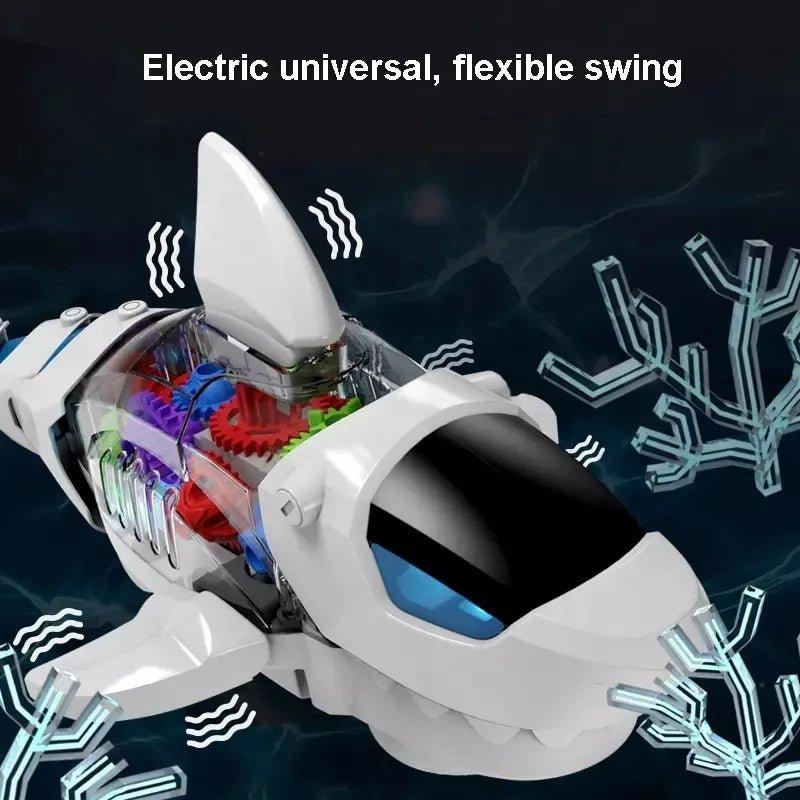 Electric Gear Shark With Light & Music – KiddieWink - Gifts They'll Love